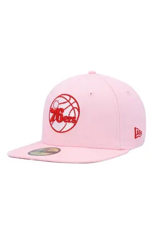 New Era Philadelphia 76ers Candy Cane 59fifty Fitted Hat