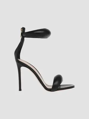 GIANVITO ROSSI Bijoux Nappa Leather Sandals - Black