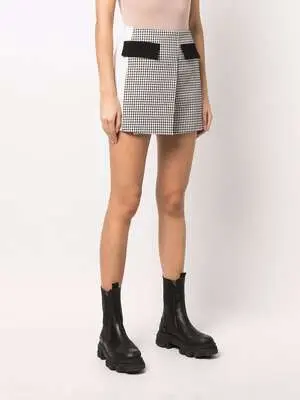 Patrizia Pepe Check-print Mini Skirt