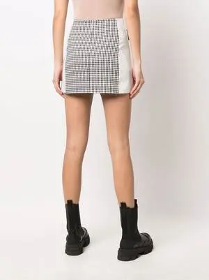 Patrizia Pepe Check-print Mini Skirt