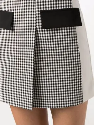 Patrizia Pepe Check-print Mini Skirt