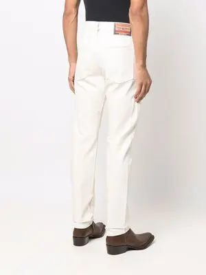 DIESEL® 1995 Distressed Wash Straight Leg Jeans - White
