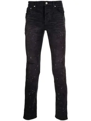 PURPLE BRAND Low-rise Skinny Jeans - Black