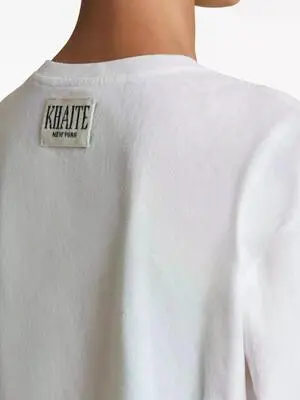 Khaite The Mae Logo-appliqué T-shirt - White