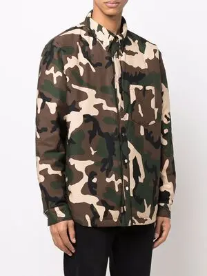 PURPLE BRAND Camouflage-print Shirt Jacket