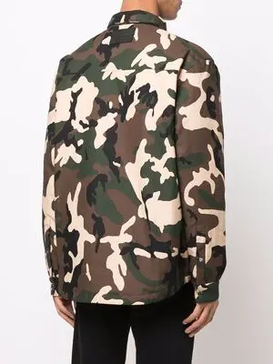 PURPLE BRAND Camouflage-print Shirt Jacket