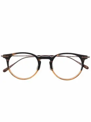 Oliver Spencer Marett Low-bridge Fit Round-frame Glasses
