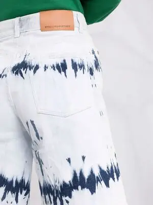 Stella McCartney Tie-dye Denim Shorts