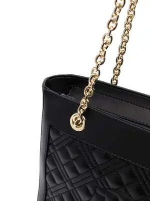 Moschino Logo-lettering Quilted Tote Bag