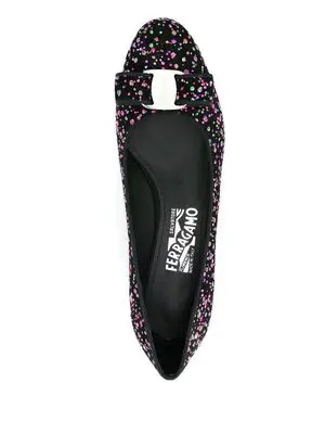 FERRAGAMO Vara Sequin-embellished Pumps