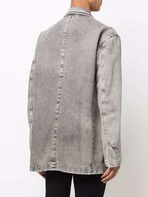 DIESEL® Cotton Washed Denim Blazer