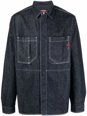 DIESEL® D-hor Denim Work Shirt - Blue