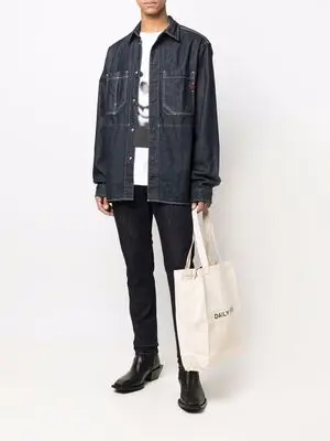 DIESEL® D-hor Denim Work Shirt - Blue
