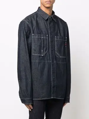 DIESEL® D-hor Denim Work Shirt - Blue