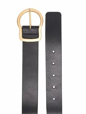 Dorothee Schumacher Leather Buckle Belt - Black