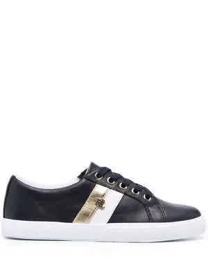 Ralph Lauren Janson Leather Sneakers - Black