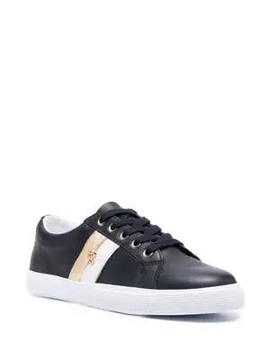 Ralph Lauren Janson Leather Sneakers - Black