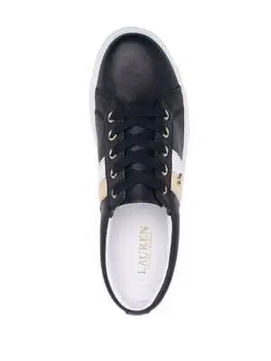 Ralph Lauren Janson Leather Sneakers - Black