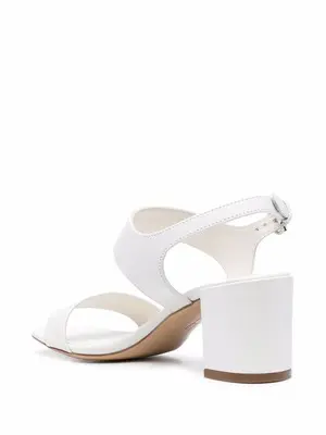 FERRAGAMO Gancini-logo Sandals - White