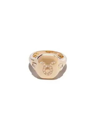 Shay 18k Yellow Taurus Diamond Signet Ring - Gold