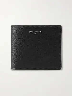 Saint Laurent Pebble-grain Leather Billfold Wallet - Black