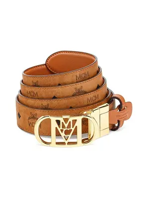 Mcm Reversible Mode A Leather Belt