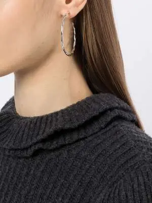 DOWER & HALL Sterling Waterfall Hoop Earrings