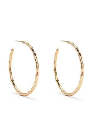 DOWER & HALL Waterfall Vermeil Hoop Earrings - Gold