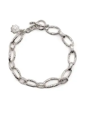 DOWER & HALL Oval-link Nomad Bracelet - Silver