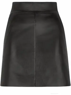Dolce & Gabbana A-line Leather Miniskirt