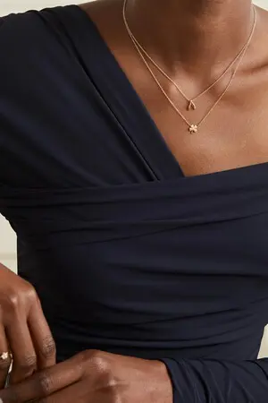 JENNIFER MEYER 18k Yellow Mini Clover Necklace