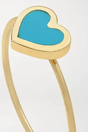 JENNIFER MEYER Heart Turquoise 18-karat Ring