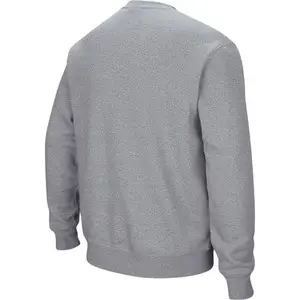 COLOSSEUM Mississippi State Bulldogs Arch & Logo Tackle Twill Pullover Sweatshirt - Heather Gray