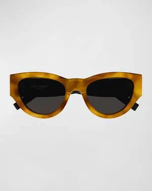 Saint Laurent Monogram Cat-eye Sunglasses - Blkbrw