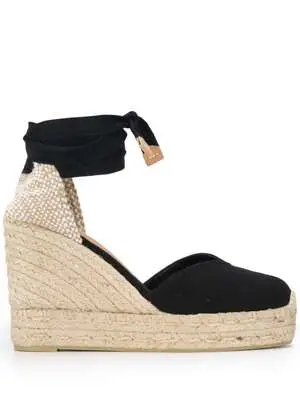 CastaÑer Chiara Heeled Espadrilles - Black