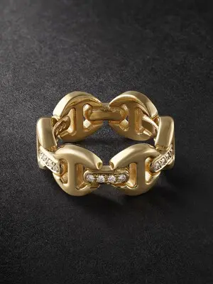 Hoorsenbuhs Dame Tri-link 18-karat Diamond Ring