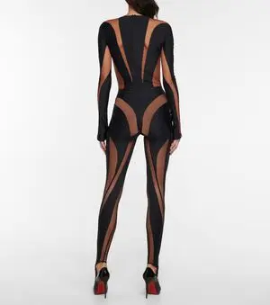 MUGLER Paneled Bodysuit