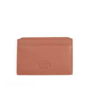 ROYCE NEW YORK Monogrammed Rfid Blocking Leather Card Wallet One-color