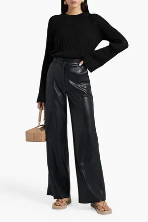 Loulou De Saison Hairan Ribbedknit Sweater - Black