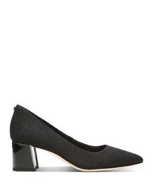 DONALD PLINER Pointed Toe Block Heel Pumps
