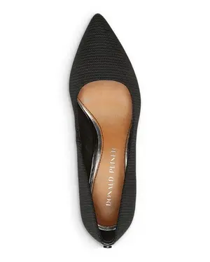 DONALD PLINER Pointed Toe Block Heel Pumps