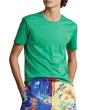 Polo Ralph Lauren Cotton Embroidered Logo Tee Lifeboat Green