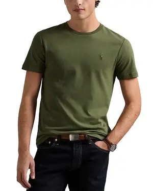 Polo Ralph Lauren Cotton Embroidered Logo Tee Olive