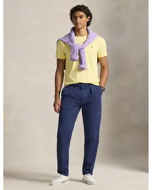 Polo Ralph Lauren Cotton Embroidered Logo Tee - Yellow