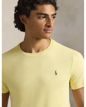 Polo Ralph Lauren Cotton Embroidered Logo Tee - Yellow
