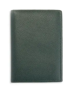 ROYCE NEW YORK Leather Rfid-blocking Passport Case - Dark Green