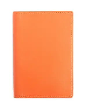 ROYCE NEW YORK Leather Rfid-blocking Passport Case - Orange