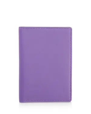 ROYCE NEW YORK Leather Rfid-blocking Passport Case Purple