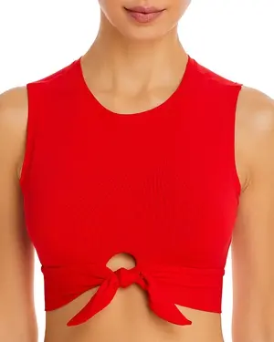 Robin Piccone Ava Tank Swim Top - Fiery Red