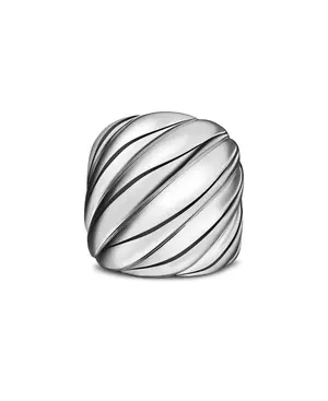David Yurman Sterling Sculpted Cable Ring - Silver